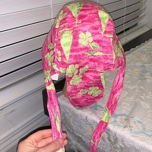 Primark | Accessories | Bright Floral Pink And Green Colored Cap With ...